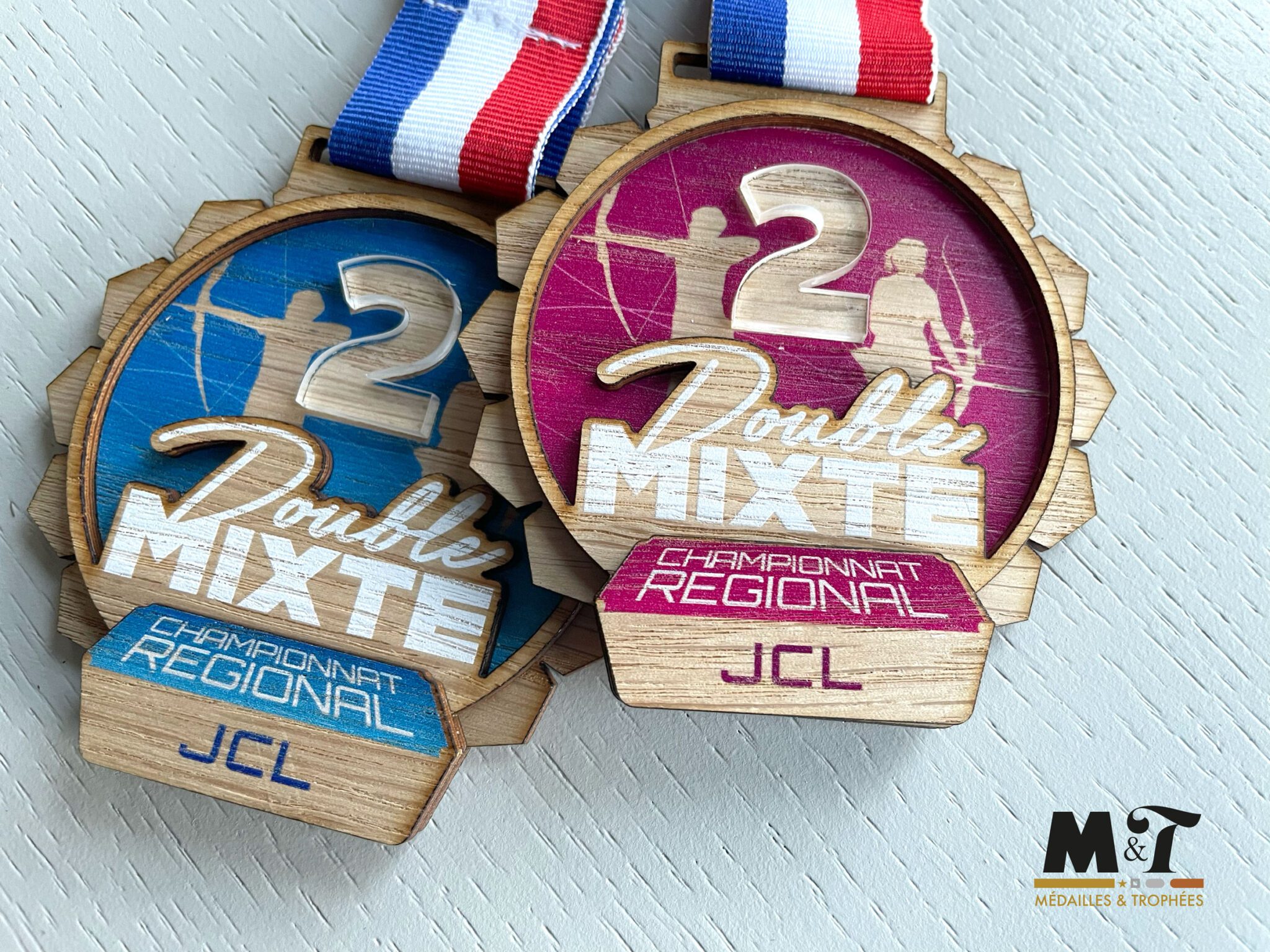 Médaille sur-mesure : Double Mixte - Médailles & Trophées